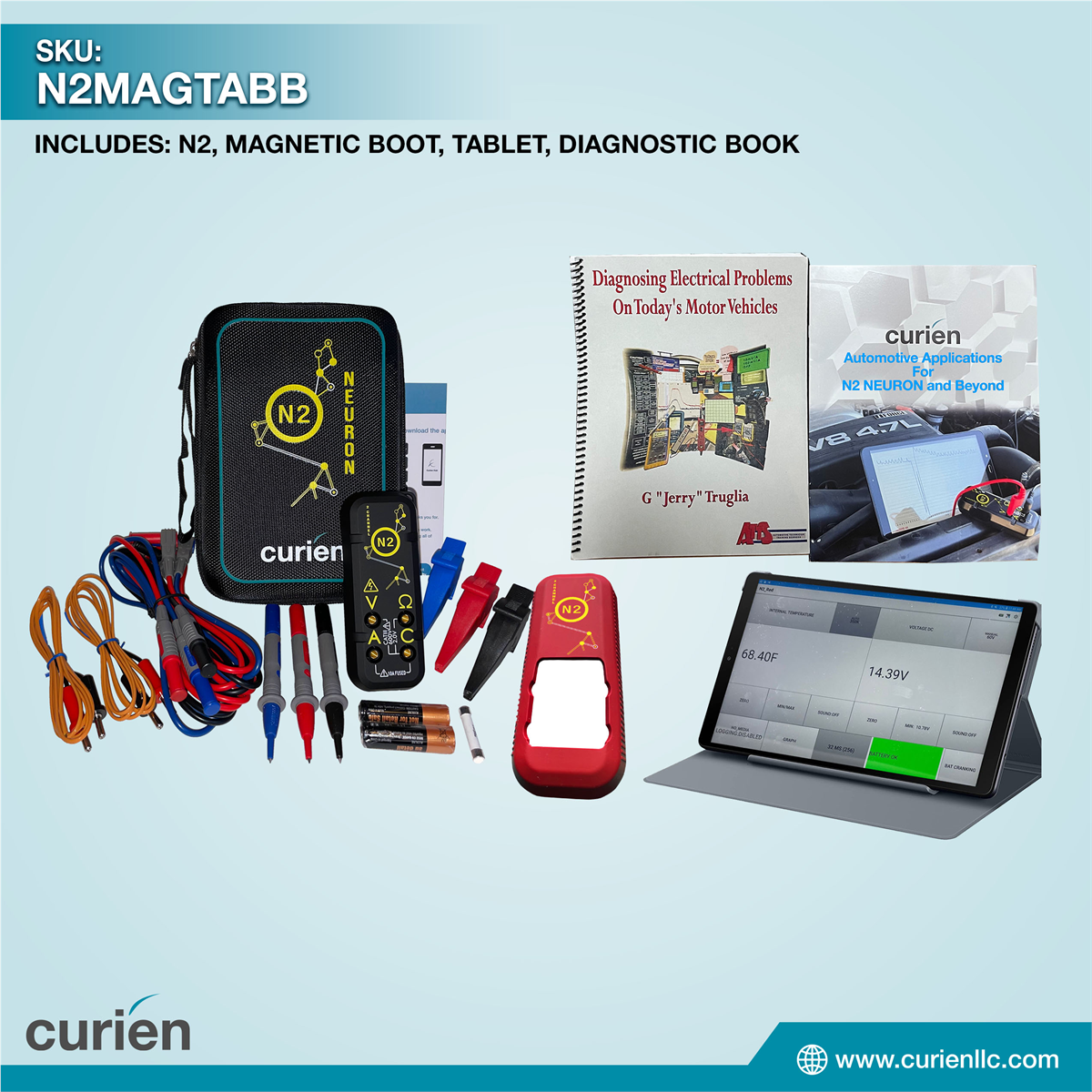 Curien N2 Neuron; Tablet; Diagnostic Book; and Magnetic Boot – Mai Supplies