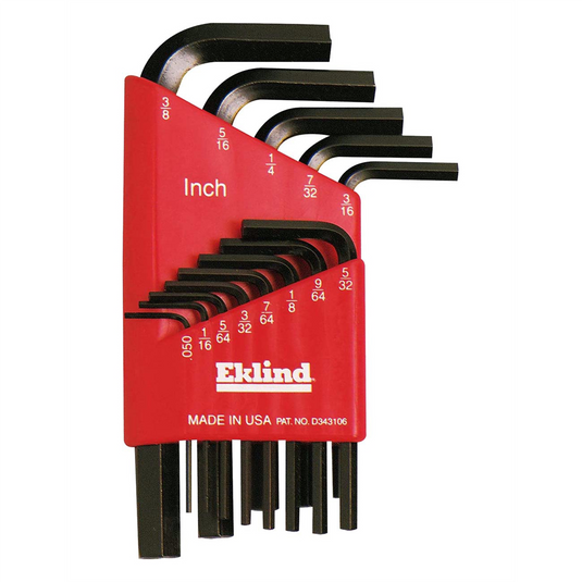 Eklind Tool Company HEX KEY SET 13 PC SAE SHORT .050-3/8IN. – Mai Supplies