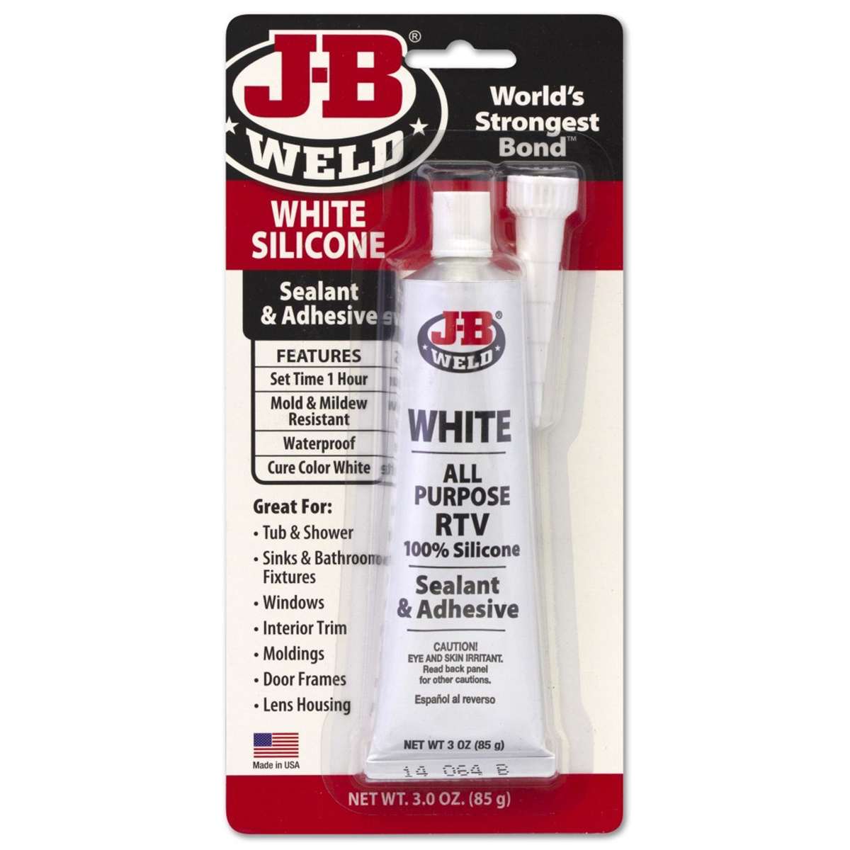 J B Weld J-B Weld 31312 White All-Purpose RTV Silicone Sealant and Adh ...