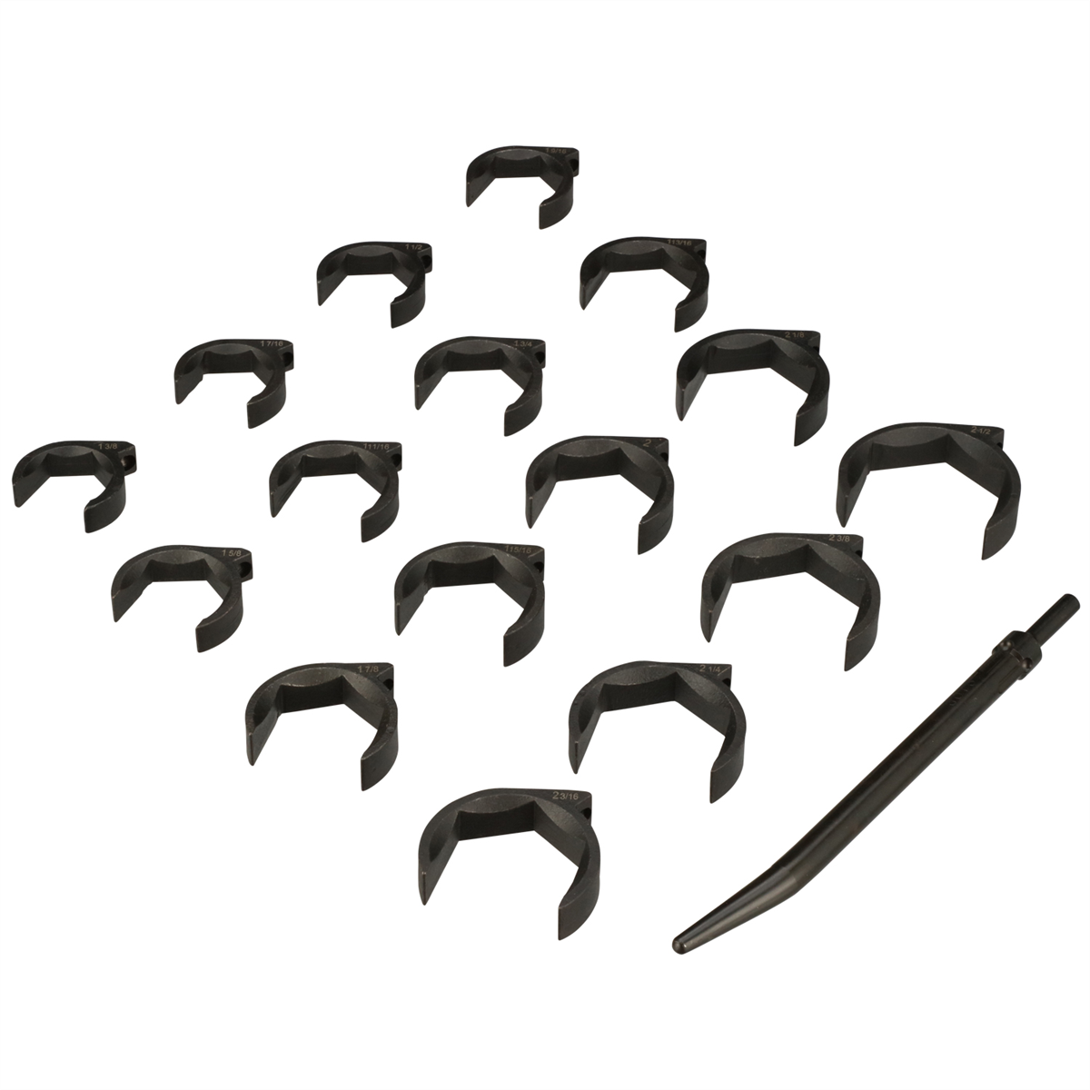 Milton Industries LTI Tool By MIlton 16-Piece SAE SHOCKIT Crows Foot S ...