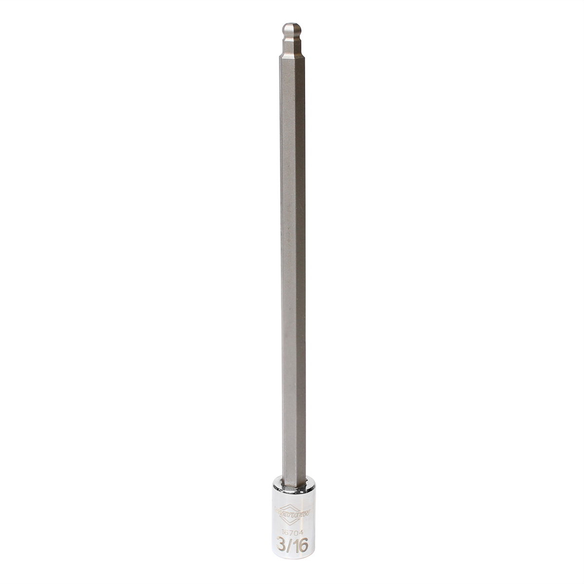 Mayhew Mayhew 3/16-Inch SAE Ball Hex Long Insert Socket Bit; 1/4-Inch ...