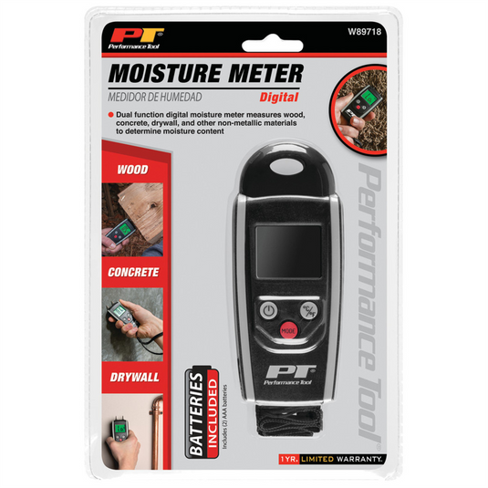 Wilmar Corp. / Performance Tool Digital Moisture Meter – Mai Supplies
