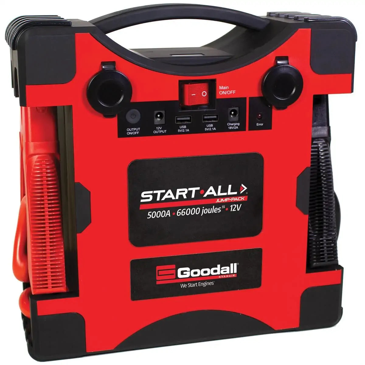 Goodall Manufacturing START•ALL Jump Pack 5,000 Amp 60000 Joules 5S 12 ...
